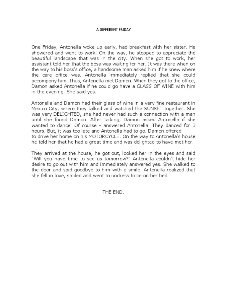 Cuento De Ingles Con Pasado Simple Pdf