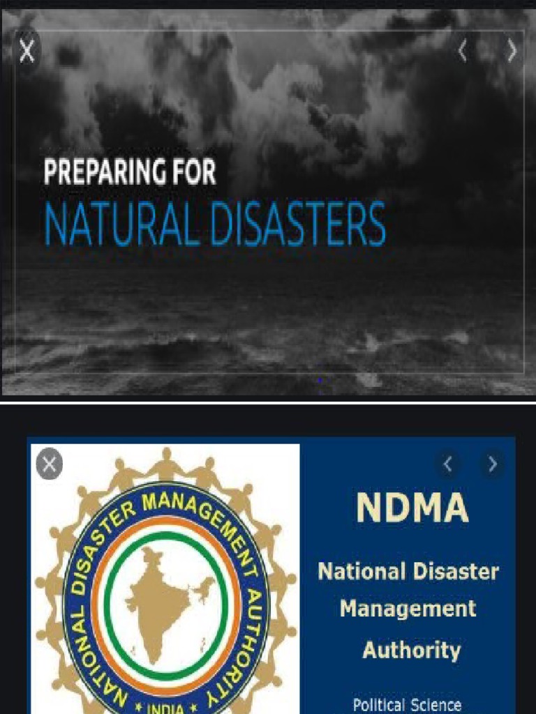 NDMA and Disaster Management Overview | PDF | Natural Disasters ...