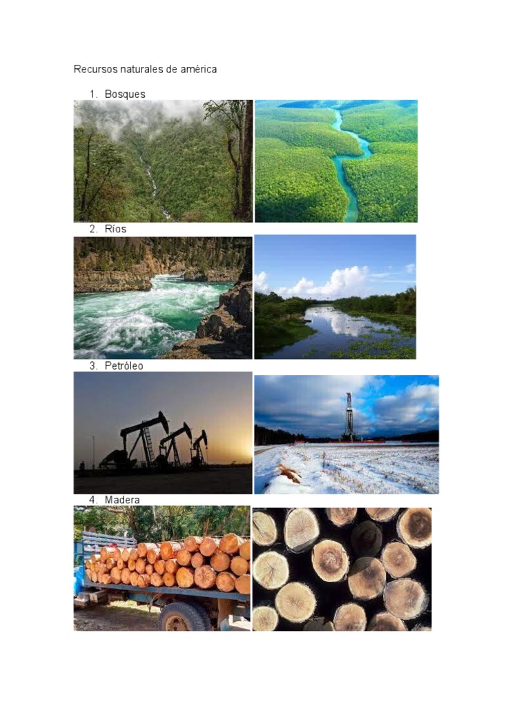 Recursos Naturales de América | PDF
