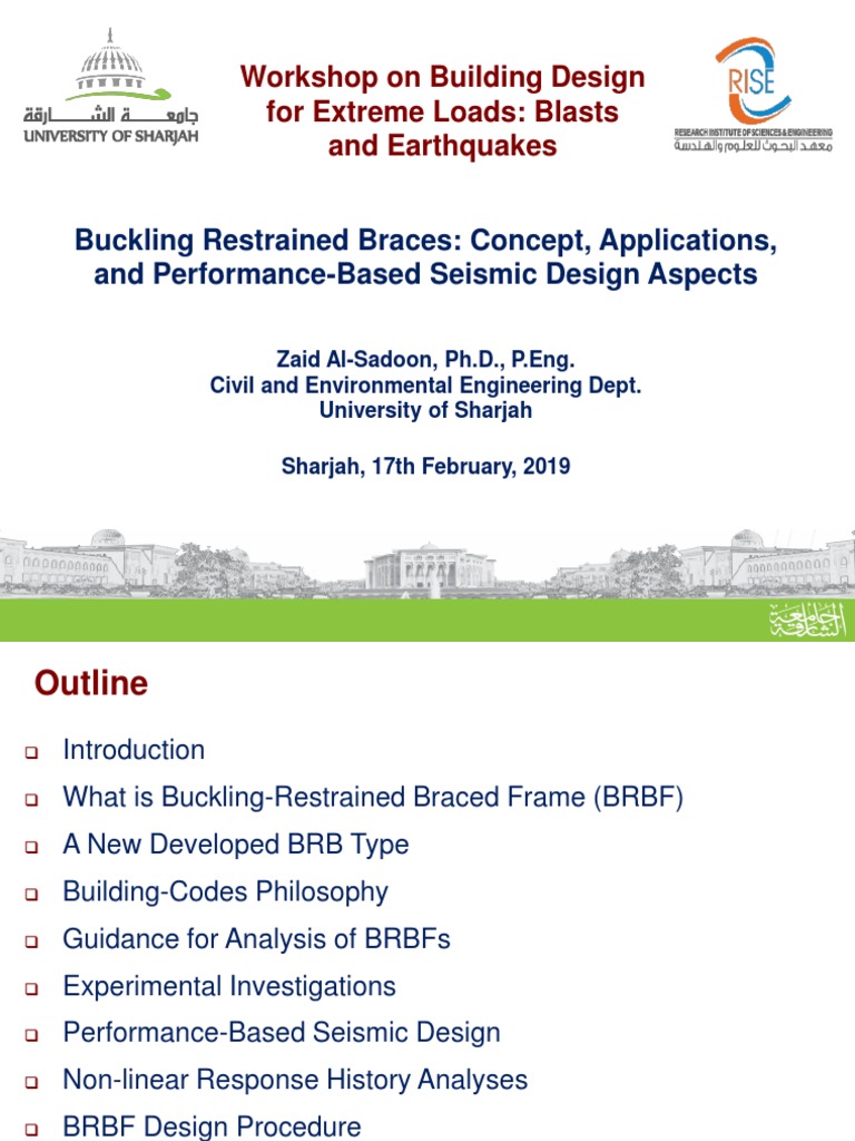 BRBF Seismic Design Concepts and Analysis Methods | PDF | Buckling ...