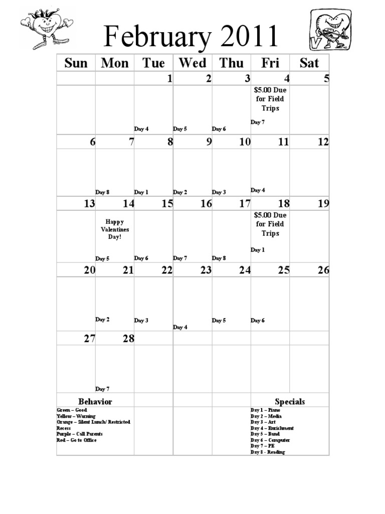 Feb Cal | PDF