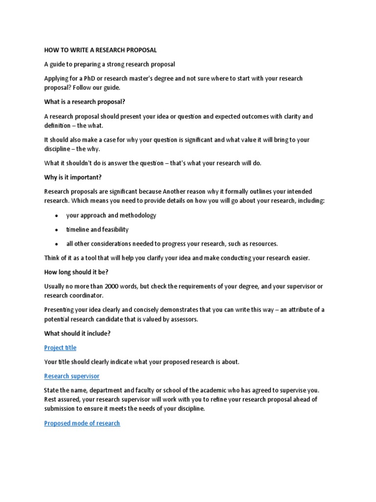 A Comprehensive Guide to Developing an Effective Research Proposal ...