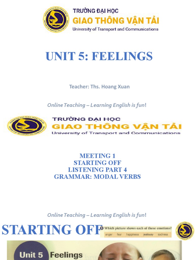 Unit 5 - Feelings | PDF