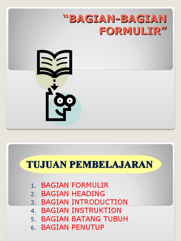 4-Bagian-Bagian Formulir | PDF