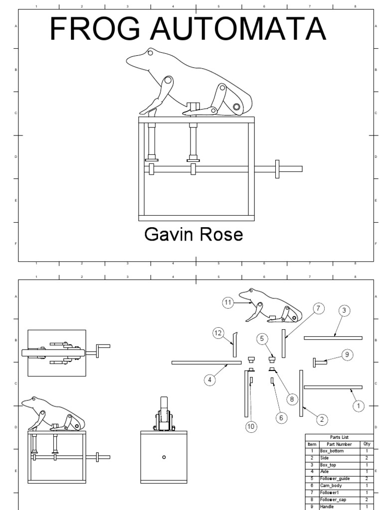 Frog Automata Drawings | PDF | Building Materials | Materials