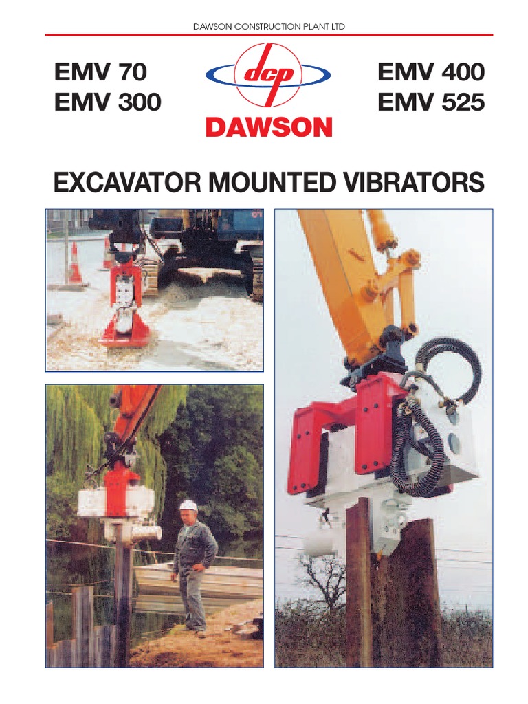 EMV300 Excavator-Mounted Vibrator Guide | PDF | Deep Foundation ...