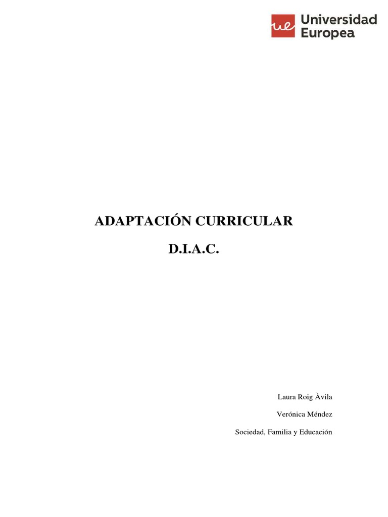 DIAC TDA Laura Roig | PDF | Evaluación | Aprendizaje
