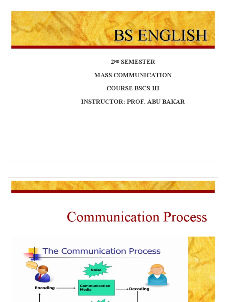 Communication Process Model. | PDF | Nonverbal Communication ...
