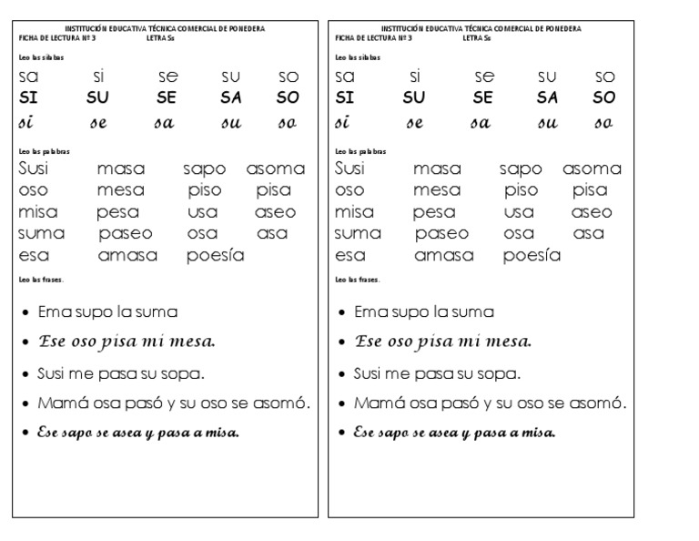 LETRA Ss | PDF