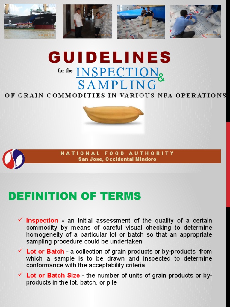 Inspection & Sampling | PDF | Sampling (Statistics) | Rice