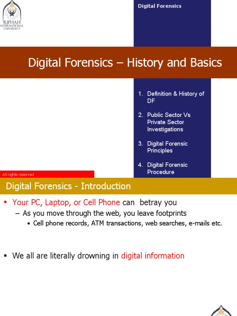 Digital Forensics Lec2 Spring 2021 | PDF | Digital Forensics | Forensic Science