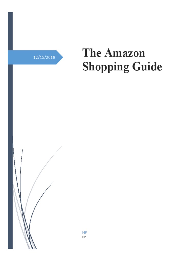 The Amazon Shopping Guide | PDF