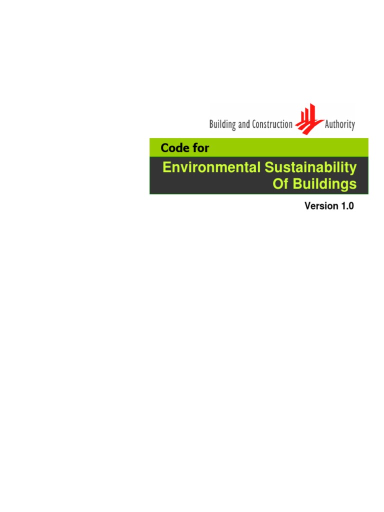 Code for Environmental Sustainability of Buildings | Green Building ...