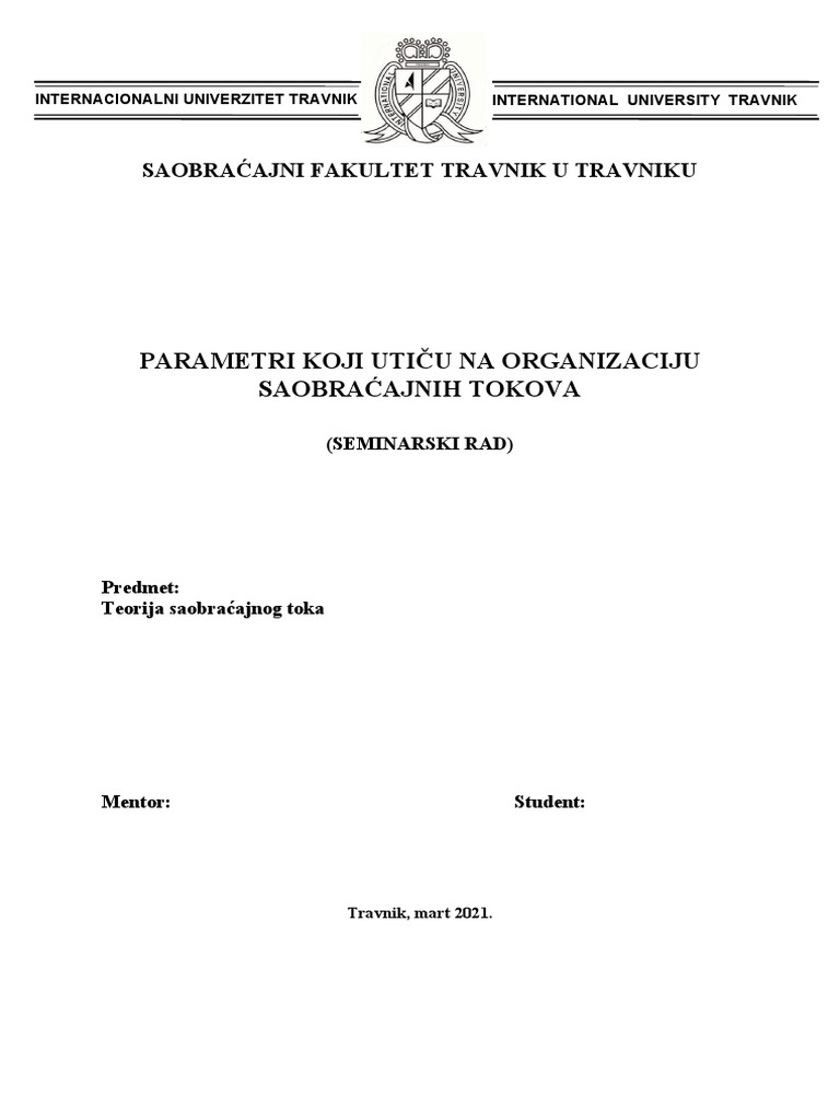 Osnovni Parametri | PDF