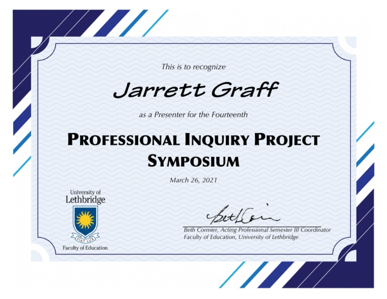 2021 03 Pip Presenter Certificate Graff | PDF