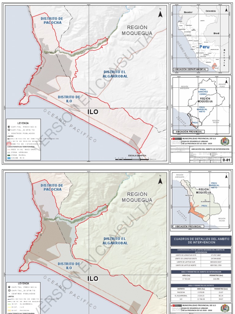 Plano de Ubicacion Ilo | Descargar gratis PDF | Perú