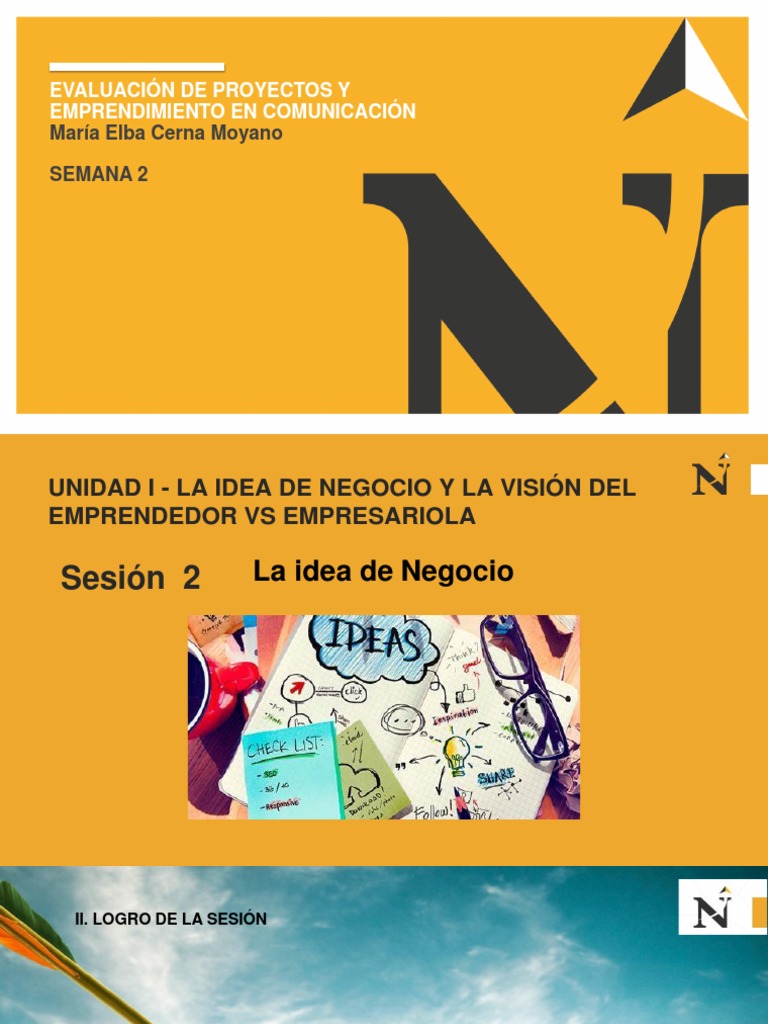Semana 2 Eval. de Proy | Download grátis PDF | Modelo de negocio | Iniciativa empresarial