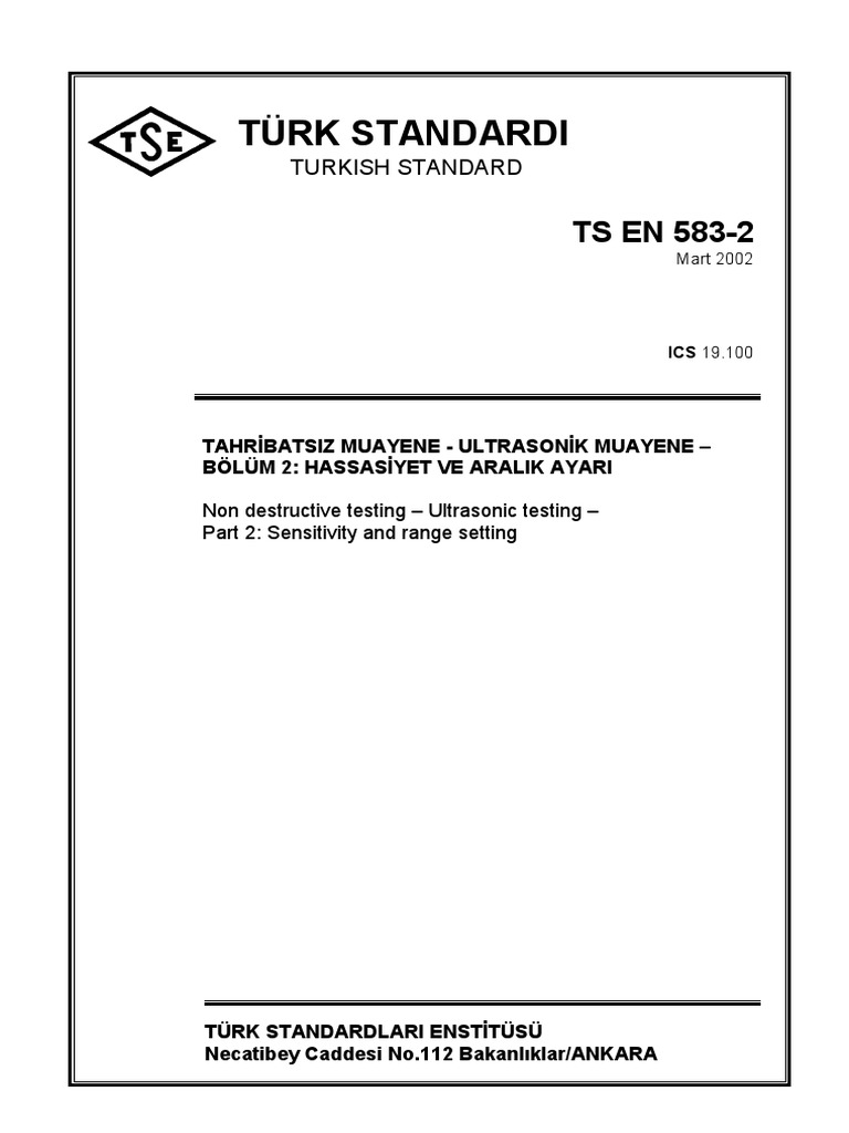 TS en 583-2 | PDF