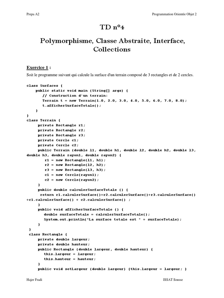Programmation Orientée Objet en Java | PDF | Classe (informatique) | Java (Langage de programmation)