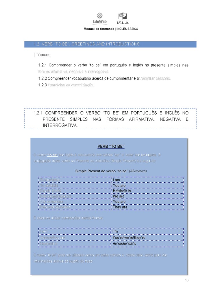 Inglês-Básico Apostila de Gramática Completa | PDF