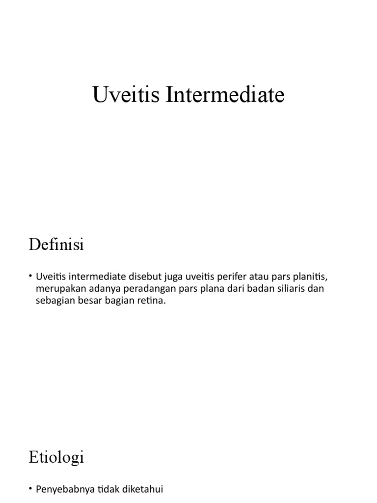Uveitis Intermediate | PDF