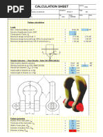 Pad Eye Design | PDF | Stress (Mechanics) | Bending
