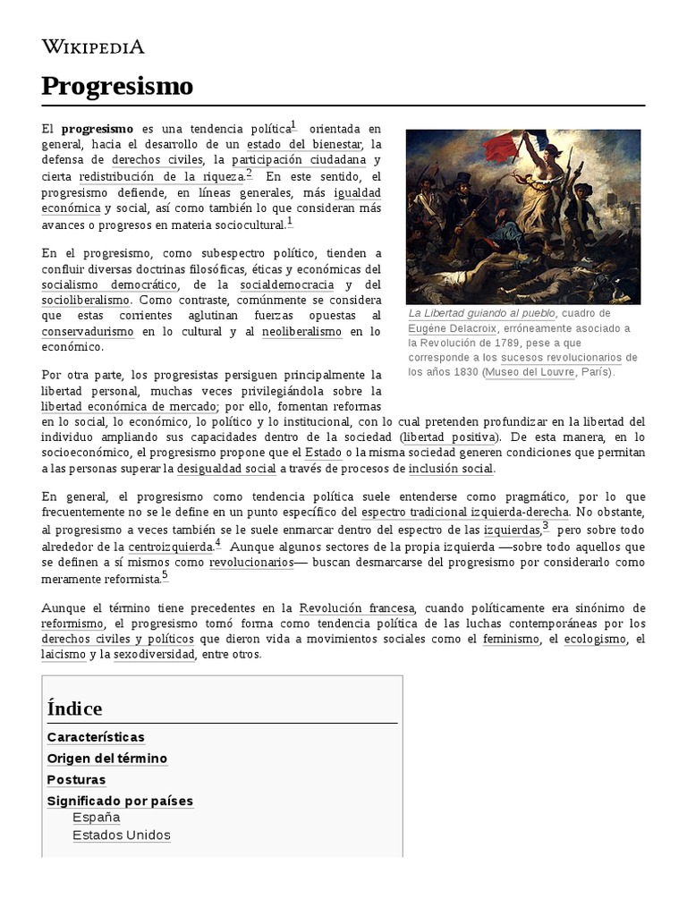Progresismo | PDF | Progresismo | Ideologías