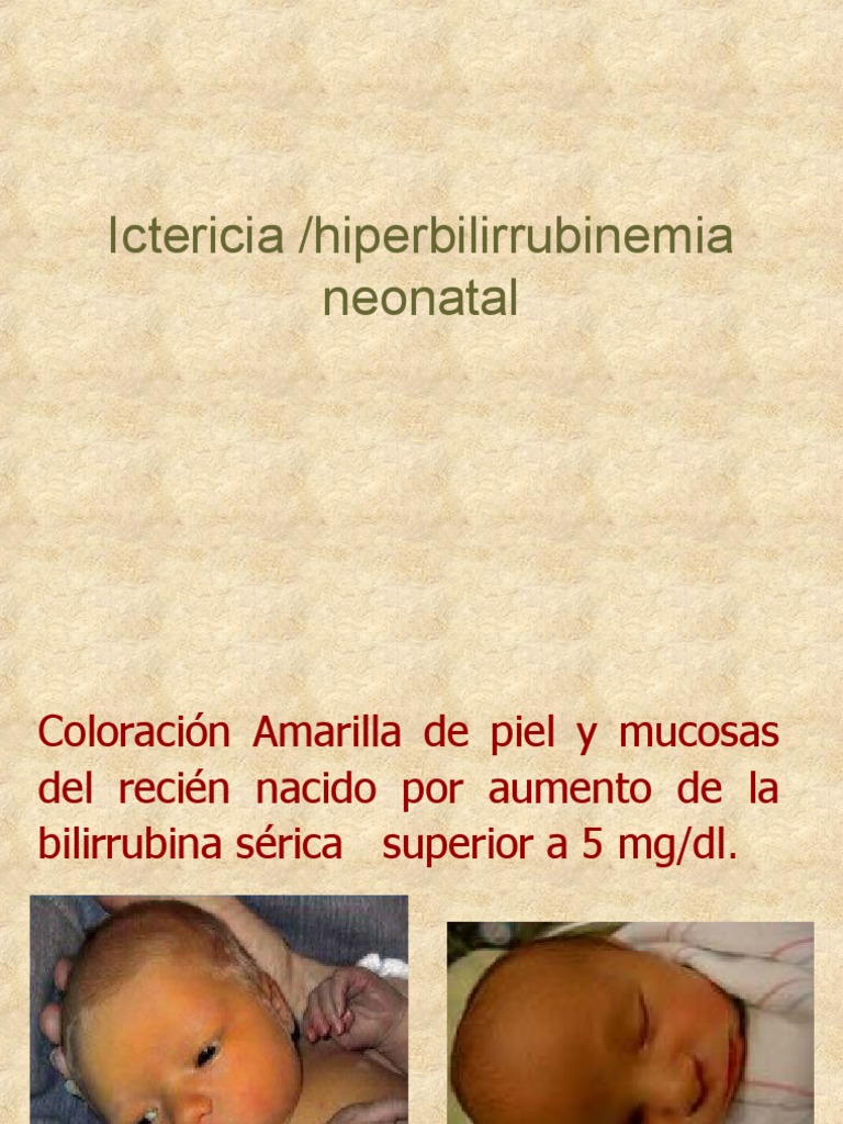 Ictericia Neonatal | PDF | Enfermedades y trastornos | Rtt