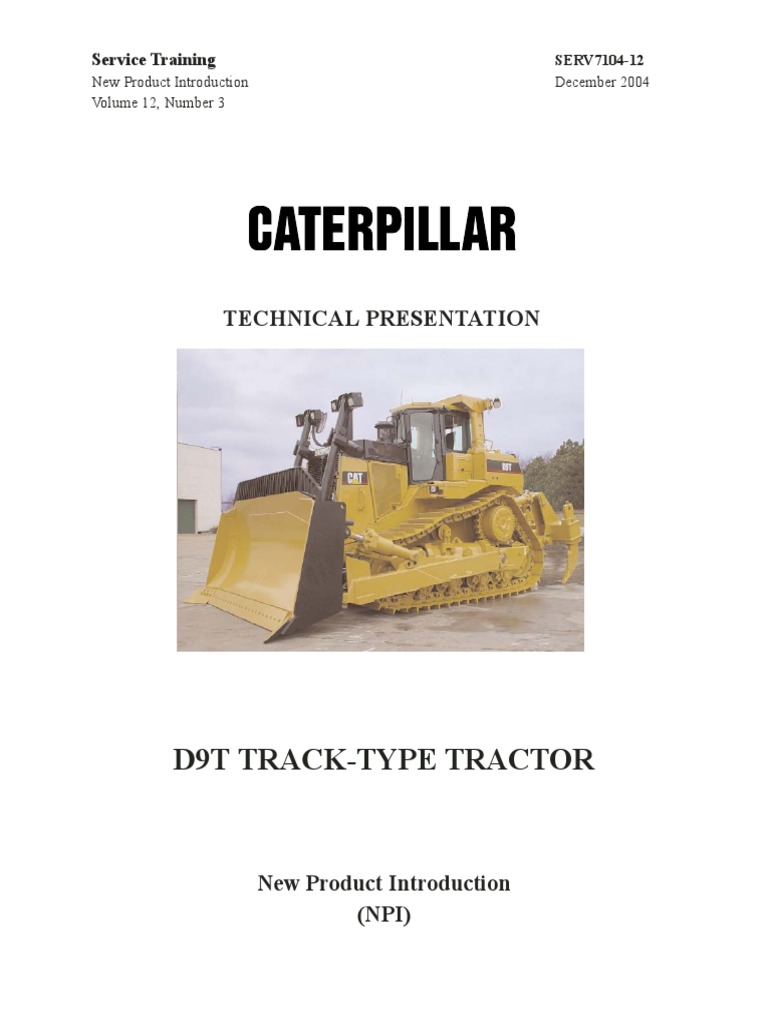 D9T Track-Type Tractor: Technical Presentation | Download Free PDF ...