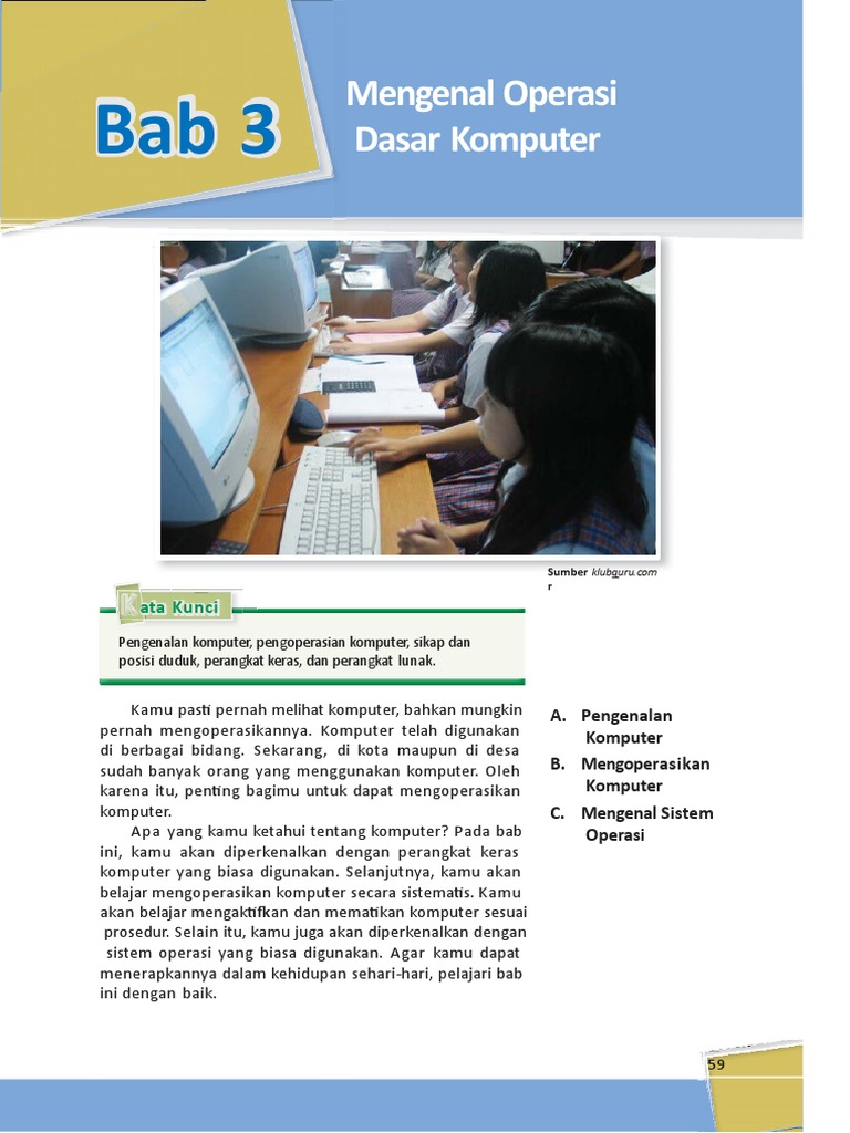 Mengenal Operasi Dasar Komputer | PDF