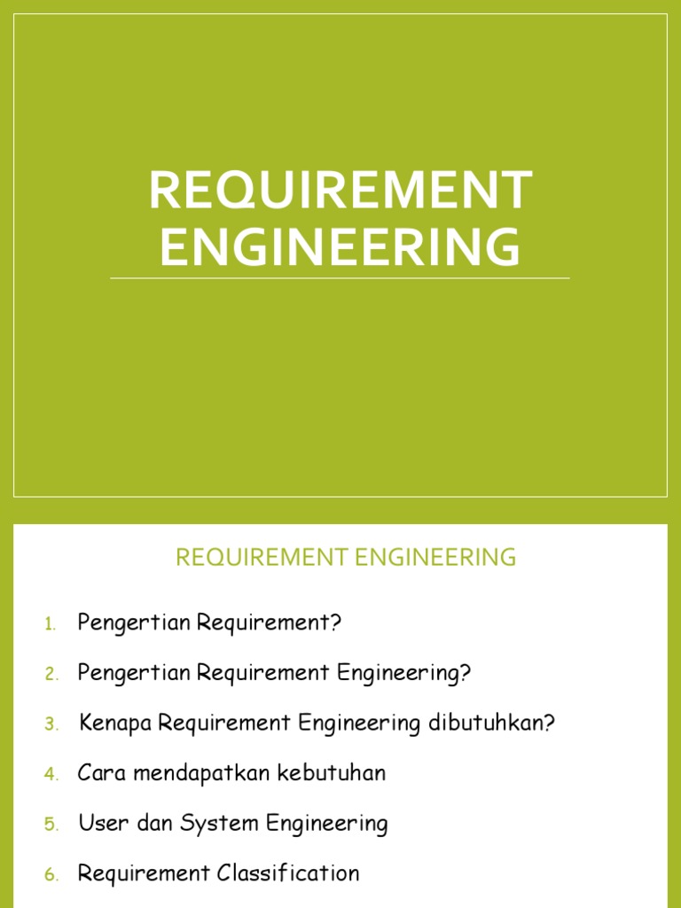Panduan Lengkap Requirement Engineering | PDF | Seni | Komputer