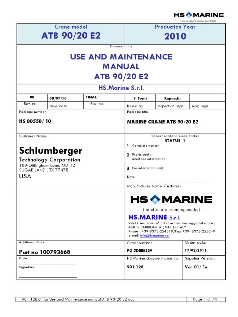 Maintenance Manual | PDF | Crane (Machine) | Nut (Hardware)