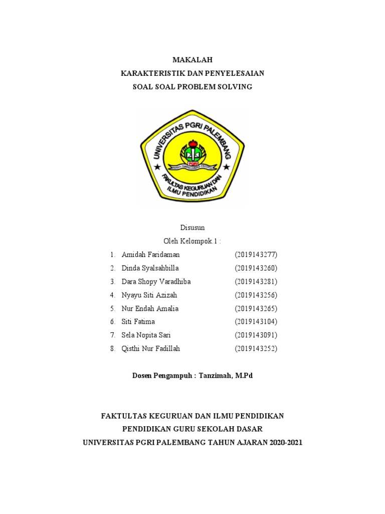 1 Soal Problem Solving | PDF