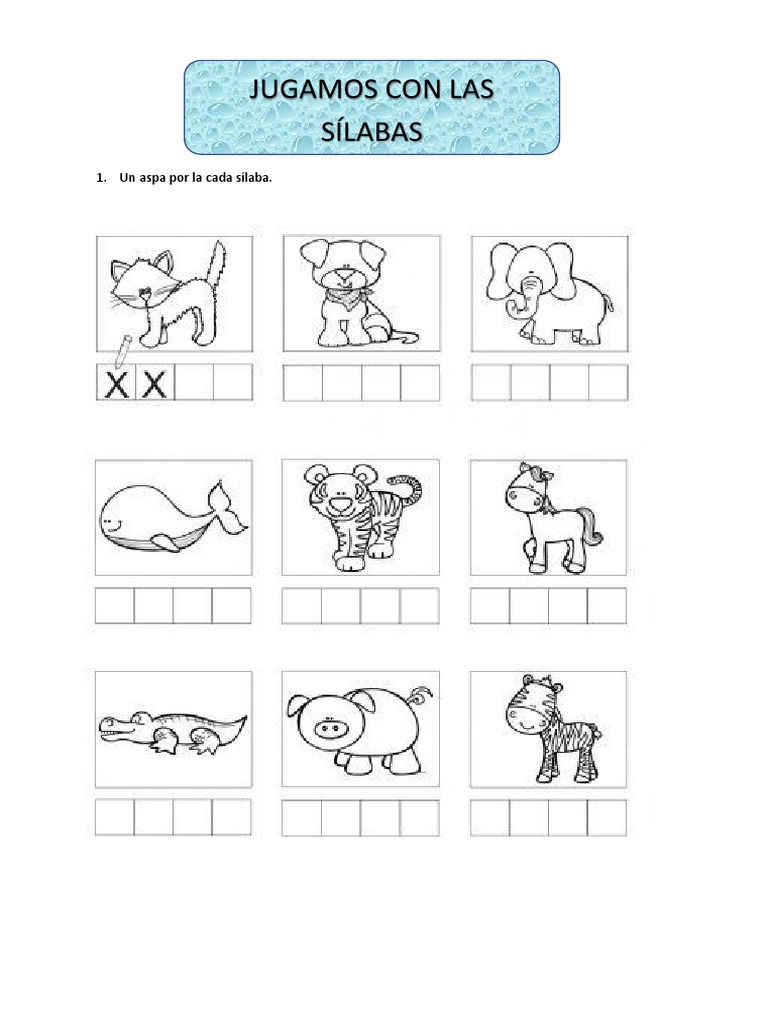 Jugamos Con Las Silabas | PDF