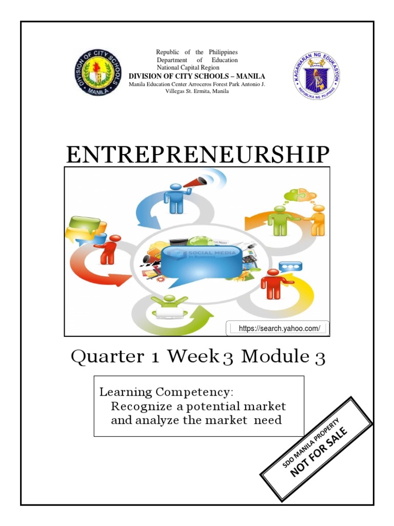 Entrepreneurship: Quarter 1 Week 3 Module 3 | PDF | Market (Economics ...
