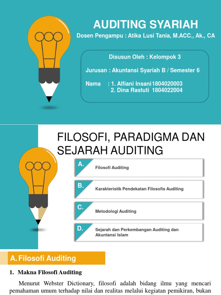 Auditing Syariah Kelompok 3 | PDF