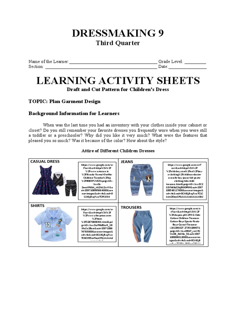 LAS-Plan Garment Design | PDF | Blouse | Dress