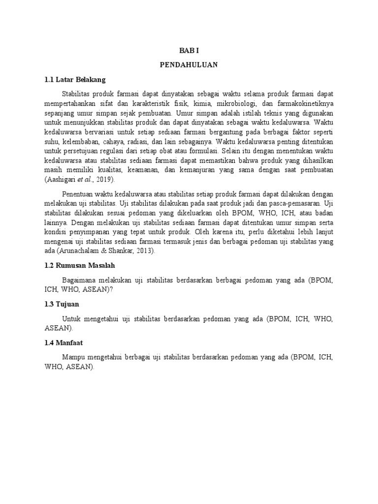 BAB I Stabilitas | PDF