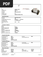 Trane Chiller Data Sheet CVHG | PDF | Building Engineering | Physical ...