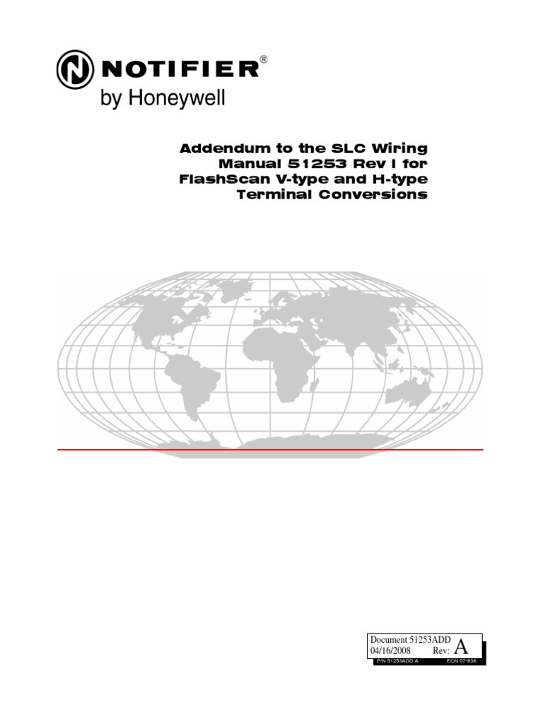 Addendum To The SLC Wiring Manual 51253 Rev I For Flashscan V-Type and ...