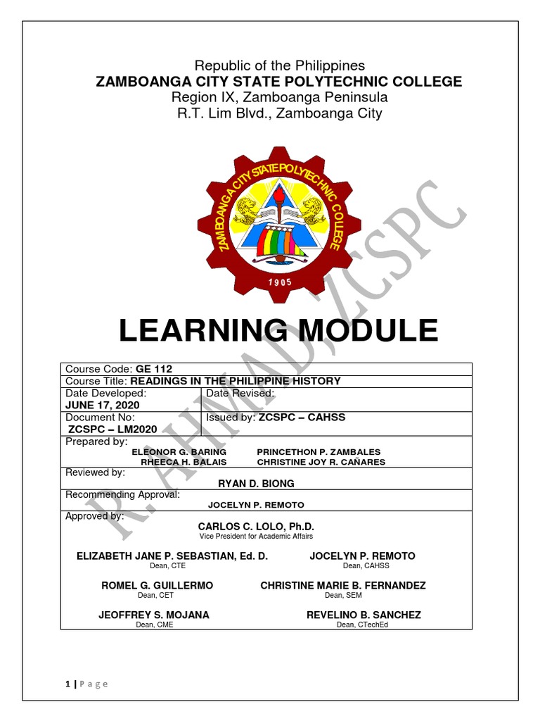 GE 112 - Module 2 X Lesson 4 | PDF