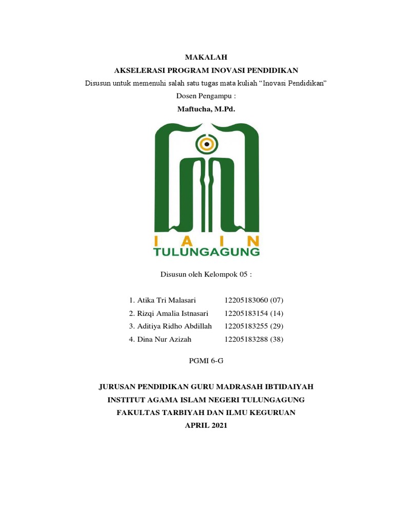 Inovasi Pendidikan Kel 5 | PDF