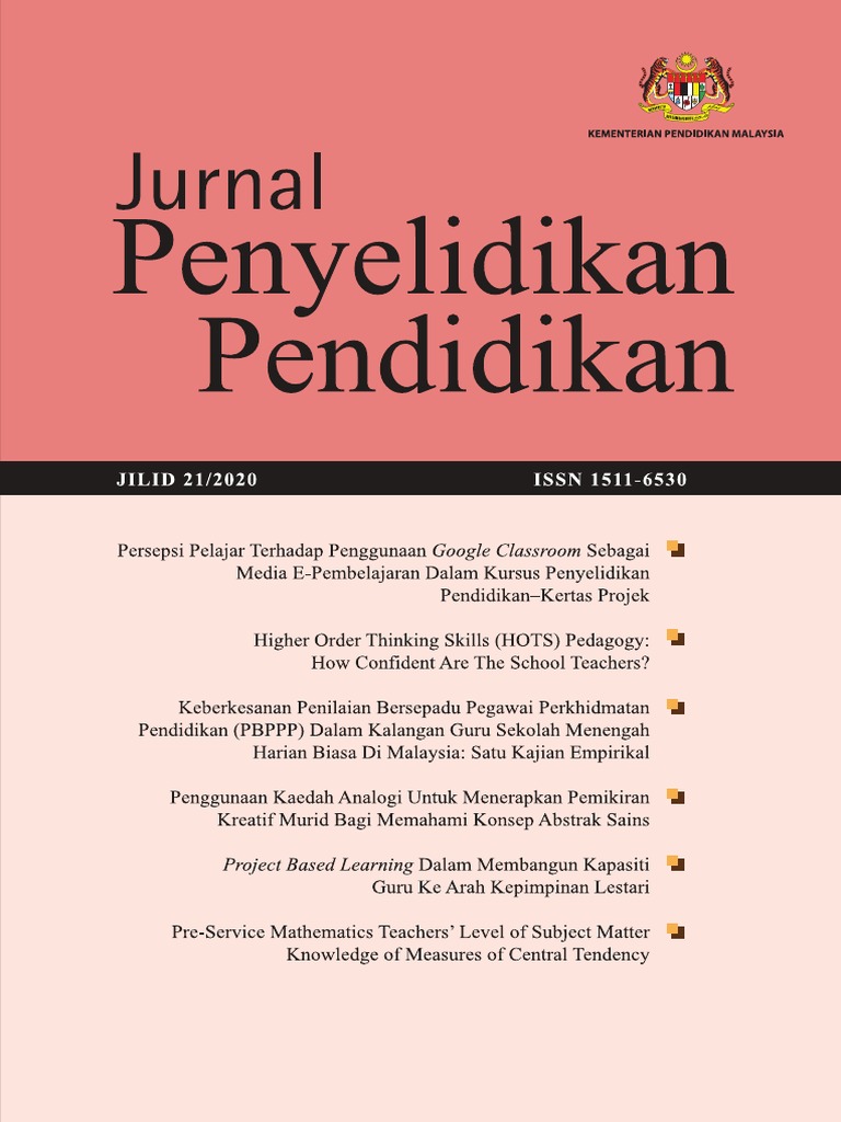 Jurnal Penyelidikan Pendidikan Jilid 212020 | PDF