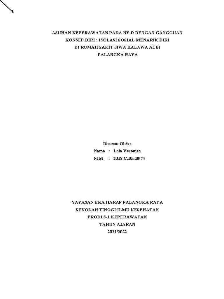 LP & Askep Jiwa Isolasi Sosial Menarik Diri Lala Veronica | PDF | Pengembangan Diri | Sains ...