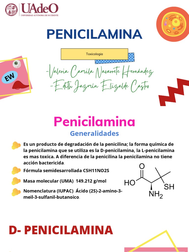 PENICILAMINA | PDF | Cisteína | Medicamentos con receta