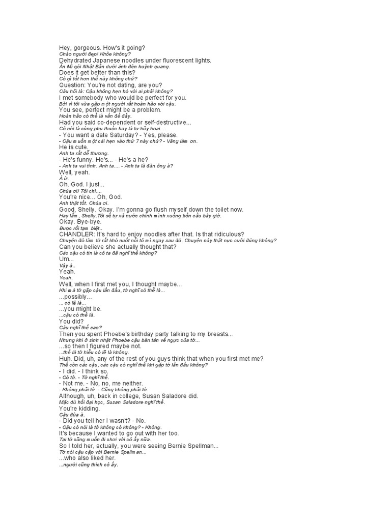 Friends - Season 1 - Ep 8 | PDF