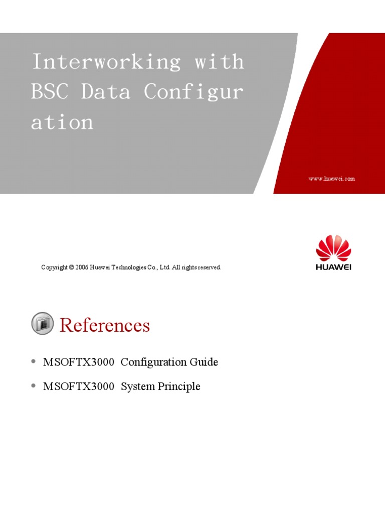 OWG000205 Interworking With BSC Data Configuration ISSUE1.2 | PDF ...