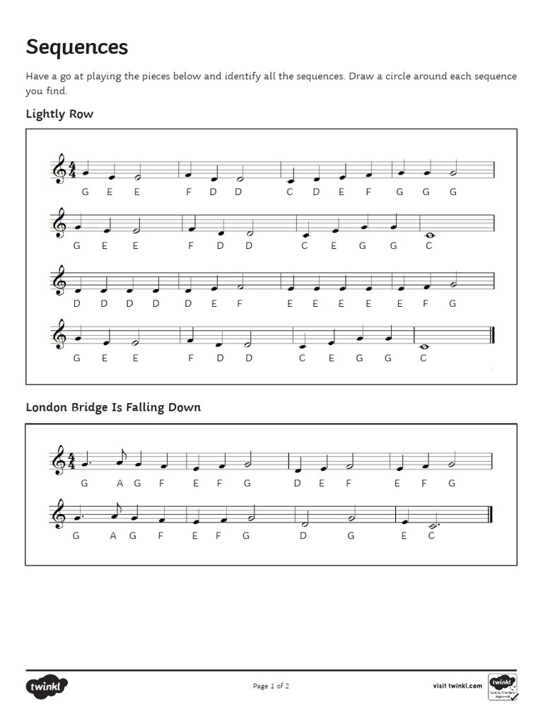 Sequences Activity Sheet | PDF
