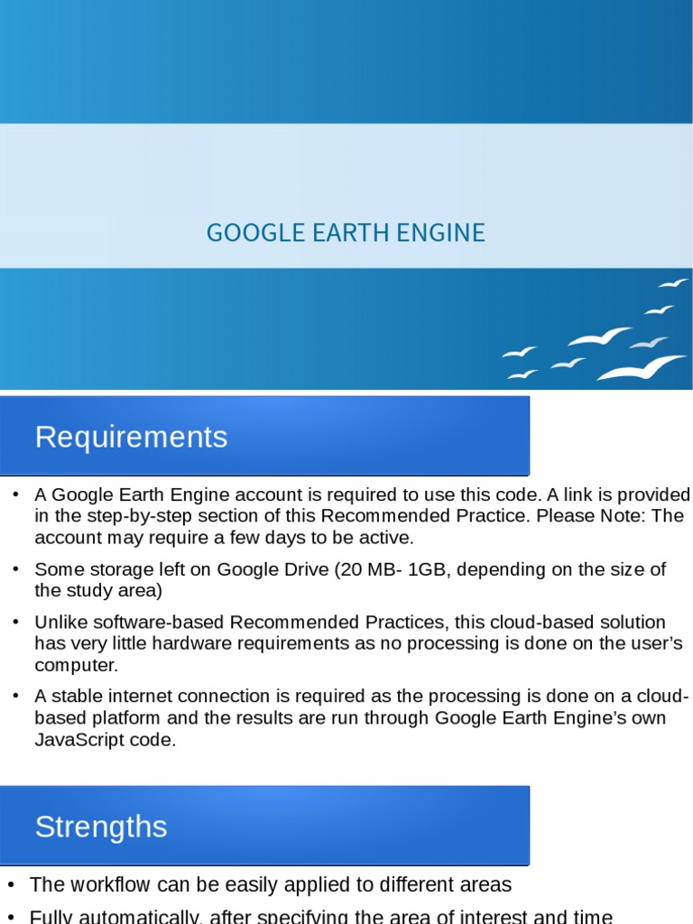 Google Earth Engine | PDF | Radar | Cloud Computing