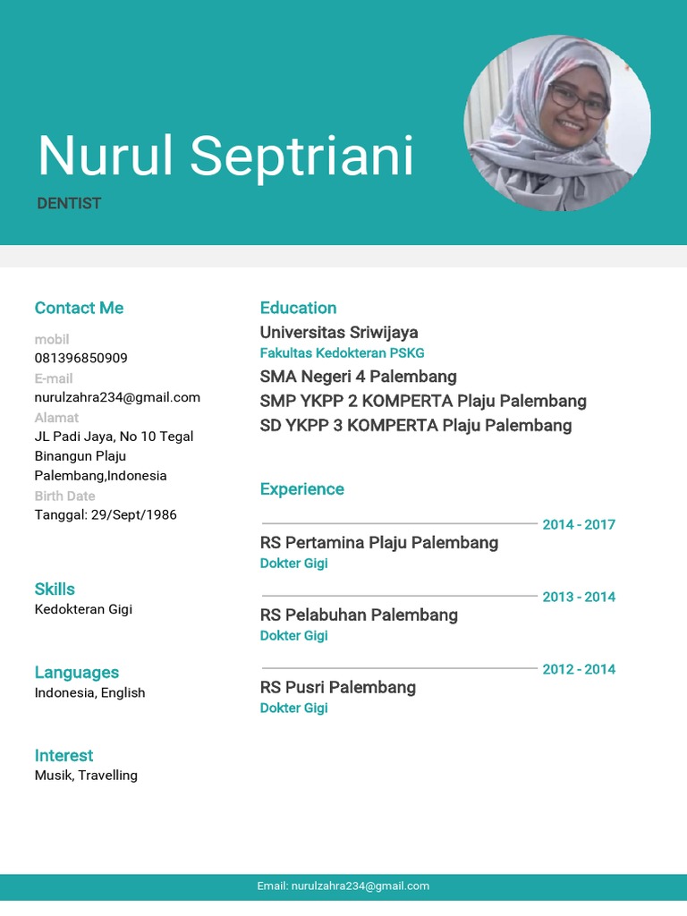 Curriculum Vitae DRG Nurul | PDF